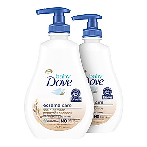 Dove Soothing Baby Body Wash To Soothe Delicate Baby Skin Derma Care No Artificial Perfume or Color, Paraben Free, Phthalate Free, 13 Ounce (Pack of 2)