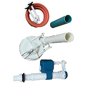 American Standard Champion 4 Toilet Replacement Kit Two Piece Flush Valve with NuFlush Adjustable Hight Fill Valve