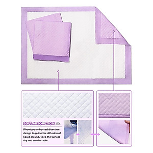 Disposable Changing Pads 50Pack Baby Underpads 18 x 24 in Matress Protection Pads Ultra Soft Premium Absorbent Waterproof Diaper Changing Liners Pee Pads