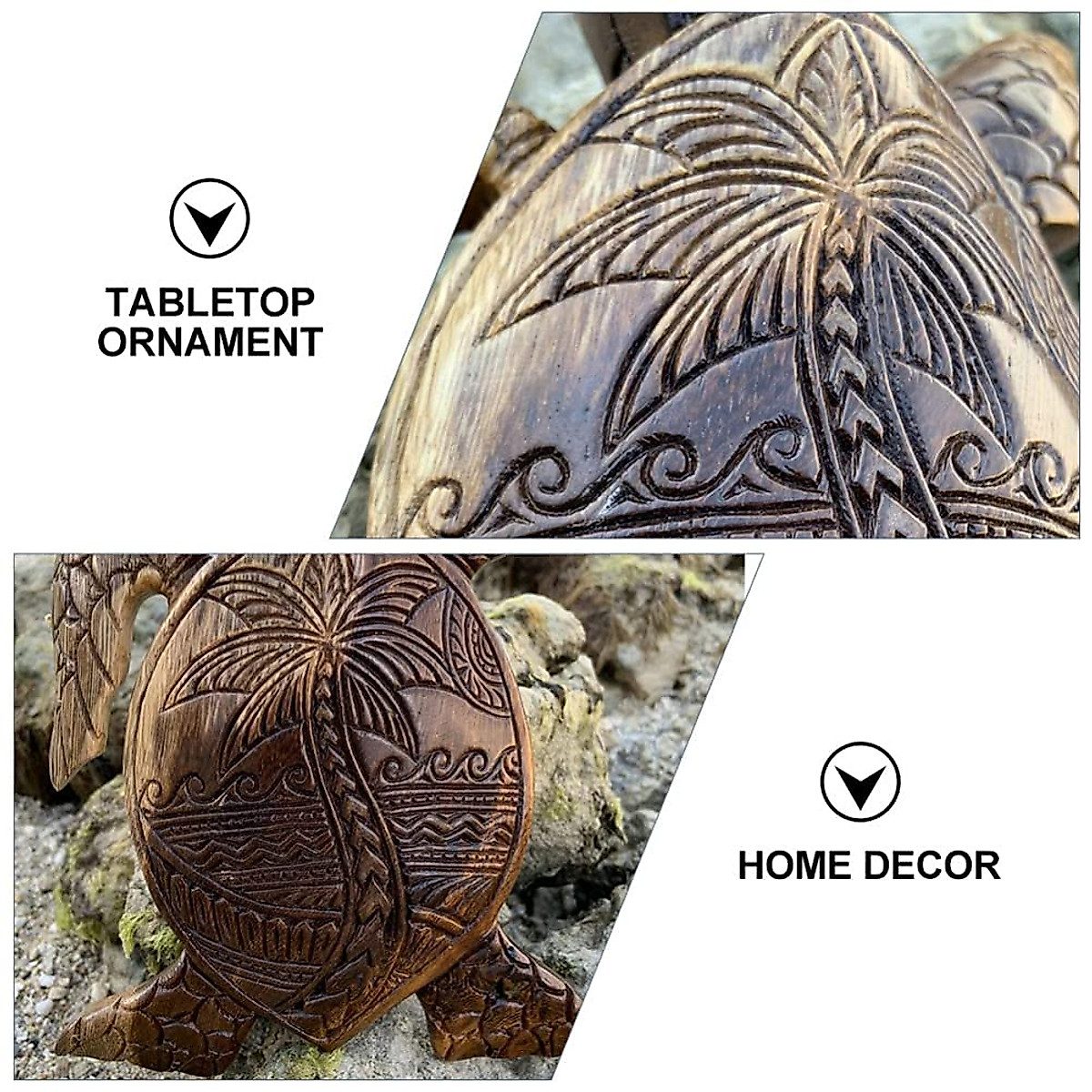 Resin Turtle Figurines Tabletop Animal Decorations Sea Turtle Statues Toys for Fairy Garden Supplies Desktop Centerpieces