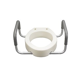Drive Medical Premium Seat Riser with Removable Arms, Elongated Seat 19.25x13.75x3.5 Inch (Pack of 1)
