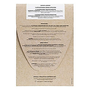 Grizzly Mountain Beard Dye - Organic & Natural Light Brown Beard Dye