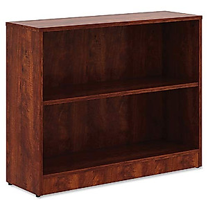 Lorell Cherry Laminate Bookcase Book Rack, 29.5" x 36" x 12"