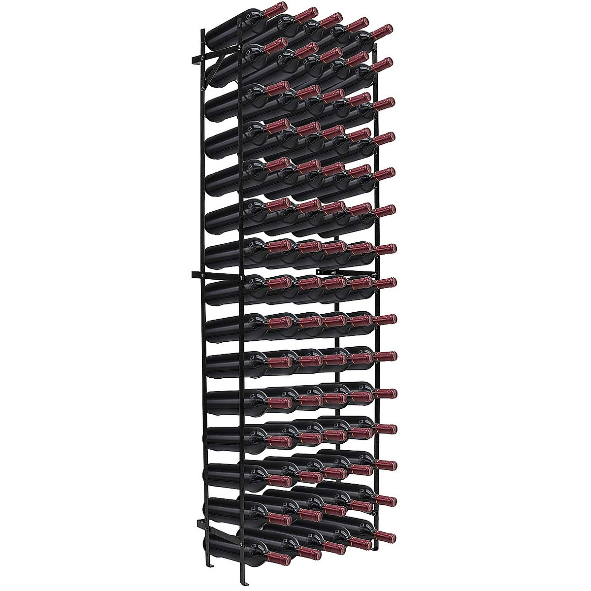 Sorbus Wine Rack Free Standing Floor Stand - Racks Hold 75 Bottles of Your Favorite Wine - Large Capacity Elegant Wine Storage for Any Bar, Wine Cellar, Kitchen, Dining Room, etc (75 Bottles)