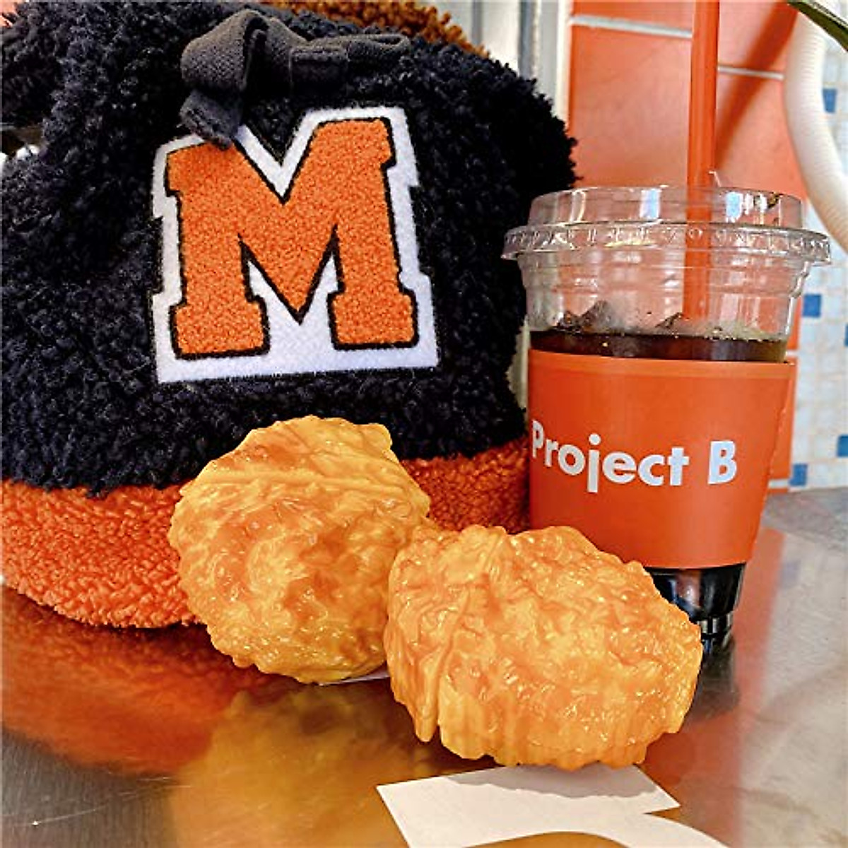 LEWOTE Airpods Silicone Case Funny Cute Cover Compatible for Apple Airpods 1&2[Simulation Food Series][Best Gift for Girls or Couples] (Fried Chicken Nuggets)