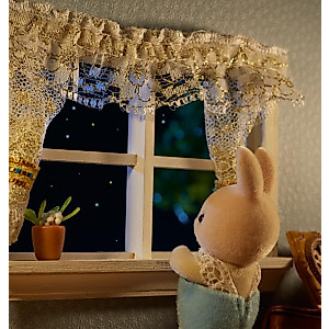 Calico Critters Milk Rabbit Family - Set of 4 Collectible Doll Figures for Children Ages 3+