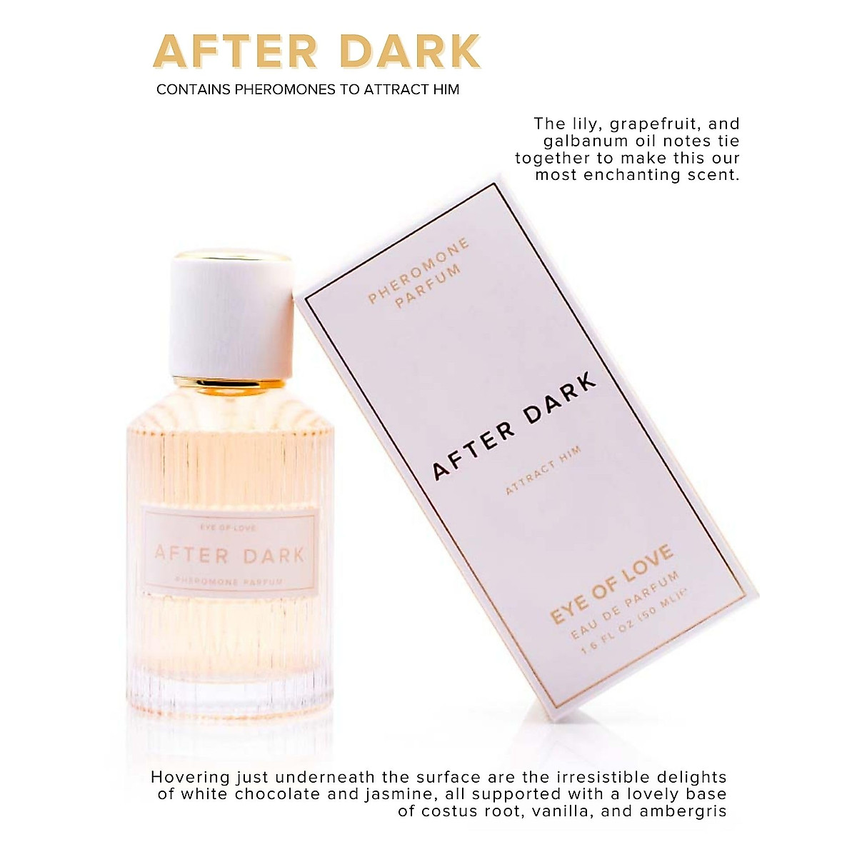 Eye Of Love After Dark Pheromone Perfume for Women - Unveil Elegance & Allure - 50ml Deluxe Parfum - Feminine Confidence for Romantic Evenings