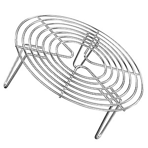 YARNOW Round Cooking Cooling Racks Stainless Steel Round Rack for Steaming Rack and Air Fryer Cooking Steamer Rack for Air Fryer Pressure Cooker Oven 20X7cm