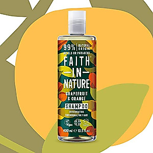 Faith In Nature Grapefruit and Orange Invigorating Shampoo For Normal To Oily Hair 400ml