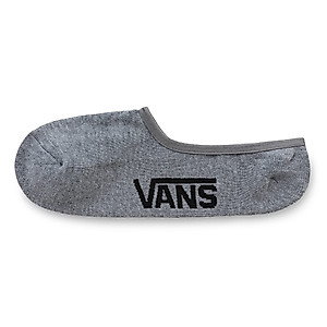 Vans"OFF THE WALL" Classic Super No Show Socks 3-Pack Black/Grey/White Mens Shoe Size 6.5-9 VN0A3N42ASR