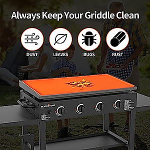 Silicone Protective Cover for 36" Blackstone Griddle,Heavy Duty Food Grade Silicone Grill Mat, Protect Griddle from Rodents, Insects, Debris, and Rust,All Season Cooking Protective Cover