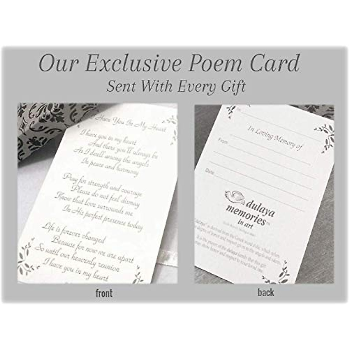 Cozy Blanket Memorial Sympathy Gift Throw in Loving Memory of a Loved One in Heaven Send to Funeral When Someone Passes Away with Inspirational Poem Card