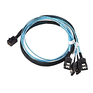 Cable Matters Internal Mini SAS HD to SATA Cable 3.3 Feet, 1m (SFF-8643 to SATA Forward Breakout)