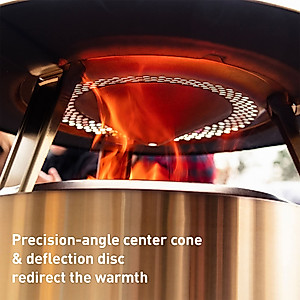 Solo Stove Bonfire Heat Deflector, with 3 Detachable Legs, Accessory for Bonfire Fire Pit, Captures and redirects Warmth, 304 Stainless Steel, (HxDia) 10 x 25 in, 7 lbs