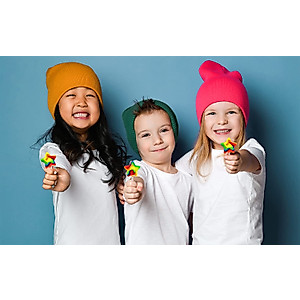 Rainbow Swirl Lollipops (12-Pack) 12 Gram, Star Design Sucker Candy, Rainbow Star, Mixed Fruit Flavor, Individually Wrapped (12-Pack)