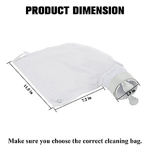 Pool Spa Zippered Bags Replacement for Polaris 280, 480 Pool Cleaner All Purpose Filter Bags K13 K16 (2 Pack)