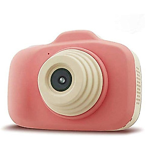 LKYBOA Kids Camera,Mini Digital Camera 2.3 Inch Cartoon Cute Camera Toys Children 1080P Camera Children Camera Birthday Shockproof Digital Video (Color : Pink)