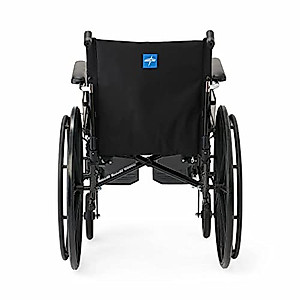 Wheelchair, Full-Length, Height Adjustable, Swing Back and Removable