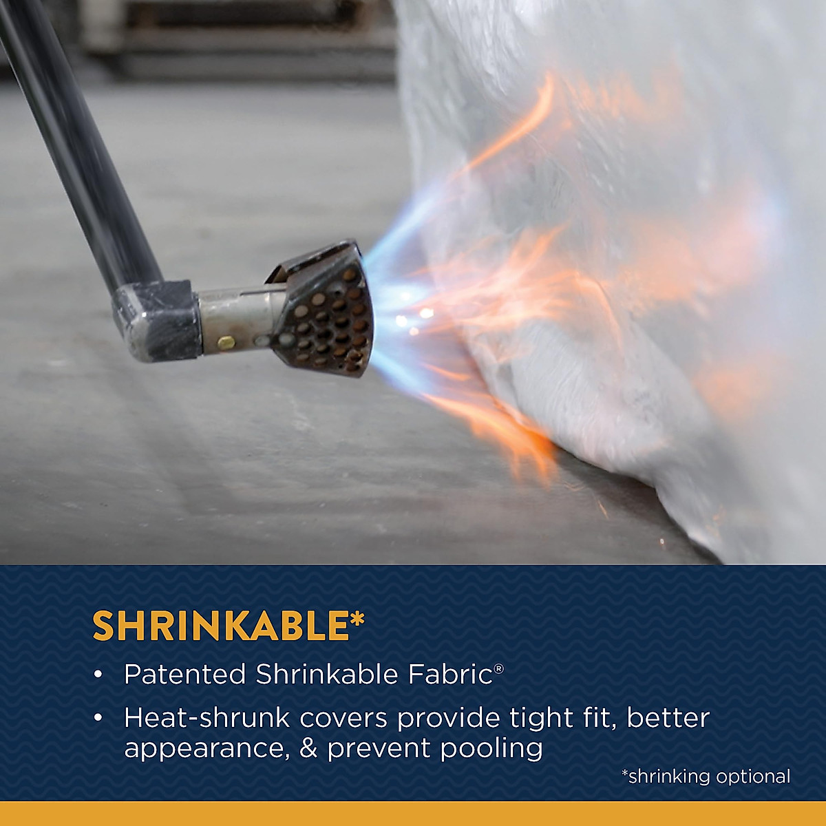 Transhield Universal Marine Boat Cover | Waterproof, Heavy Duty | Straps & Vents Included (25 ft - 27 ft)