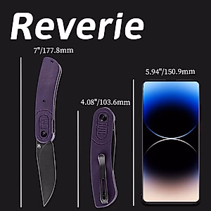 KANSEPT Knives Pocket Knife with 2.91''154CM Blade Handle Utility Knife G10 Handle Pocket Folding Knife for Everyday Carry T2025A5