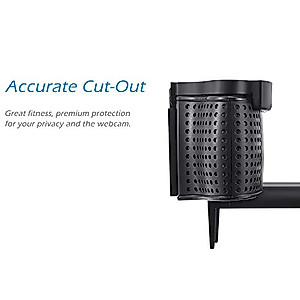 CloudValley Webcam Cover for Logitech C920/ C920x/ C922x/ C930e/ C922/ C920 HD Pro Stream Webcam, Camera Cover to Protect Lens and Security, Black