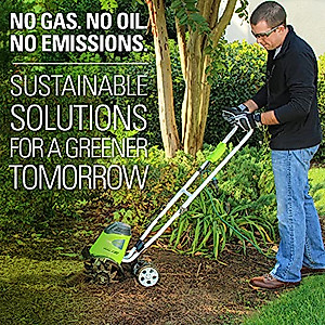 Greenworks 8 Amp 10-Inch Corded Tiller, 27072