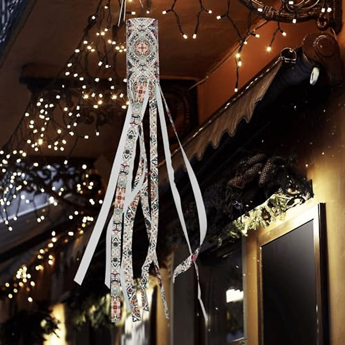 Mandala Boho Luxury Oriental Tile Halloween Windsocks Flag 59 Inch, Flag Wind Socks Outdoor Hanging Decoration Halloween Decorations Halloween Decor Outdoor For Home Yard Patio Lawn Garden