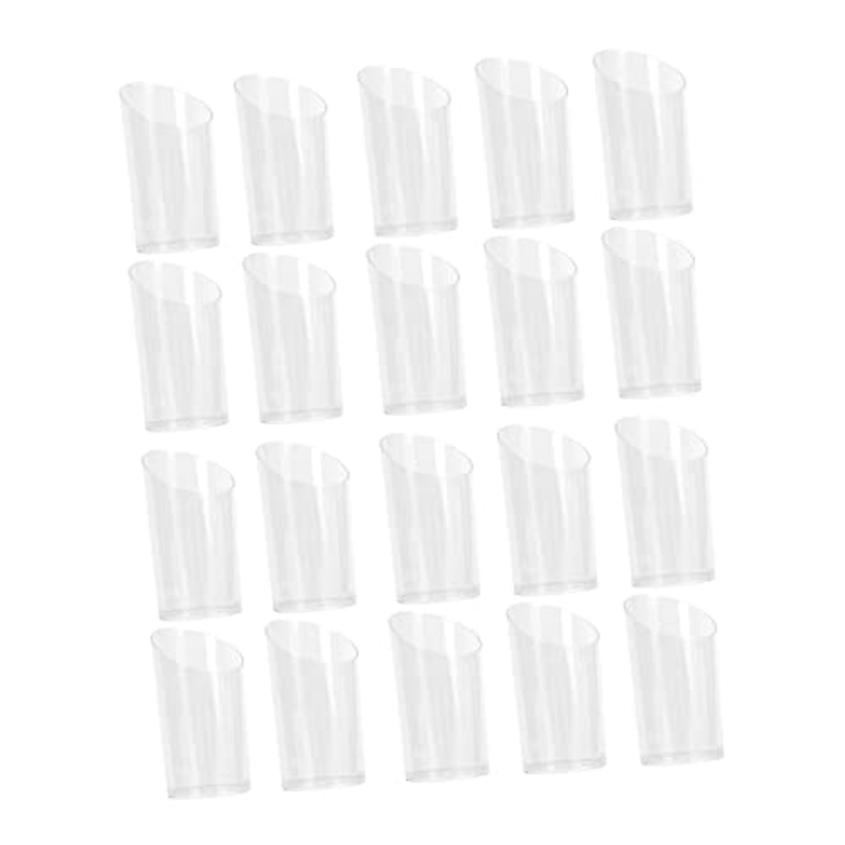 NAMOARLY 20pcs pudding cup tasting cup mini ice cream bowls sauce small trifle bowls plastic mousse cup salad cup container plastic appetizer cup ice cream cup Dessert table salad bowl