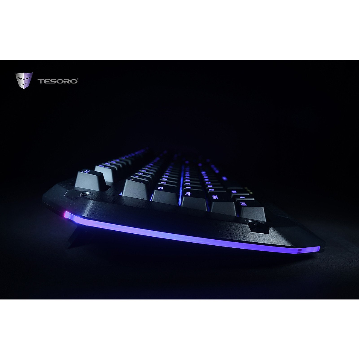 Tesoro Lobera Supreme G5NFL Red Mechanical Switch USB Hub Full Color RGB LED Backlit Side Illuminated Mechanical Gaming Keyboard TS-G5NFL (B) RD