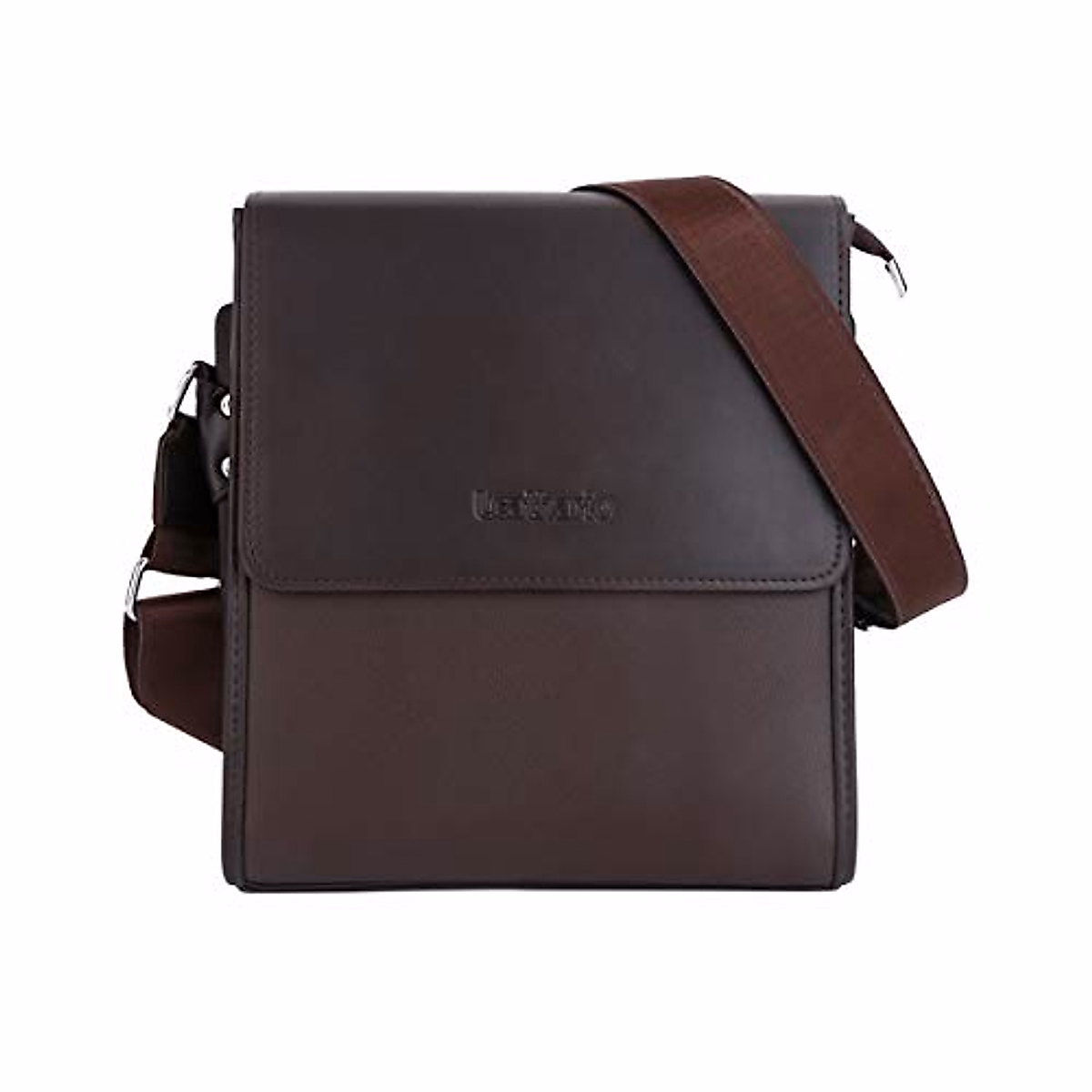 Leathario Men's Leather Shoulder Bag Crossbody Bag For Men Small Messenger For Work Business Satchel Travel