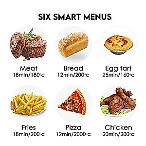 Silver Crown Deep Air Fryer – Electric Hot Air Fryer with Digital Display & XL Capacity, 1400 Watts, Instant Healthy & Low Calorie Cooking Essentials, Oilless Meals, Kitchen Countertop Accessories