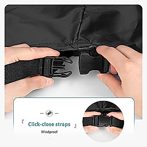 SHINESTAR 32'' Built-in Grill Cover for DCS, Jenn-Air, Bull, Napoleon, Coyote, and Weber, Waterproof & Windproof Island Grill Top Cover, 33'' W x 26.5'' D x 24'' H