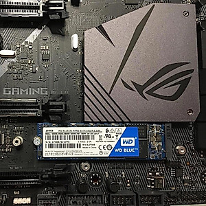 Western Digital 250GB WD Blue 3D NAND Internal PC SSD - SATA III 6 Gb/s, M.2 2280, Up to 550 MB/s - WDS250G2B0B