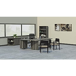 Safco Bookcase, Gray Steel Laminate