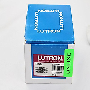 Lutron NT-2000-WH 120V 2000W 1 Pole Slide Dimmer Switch