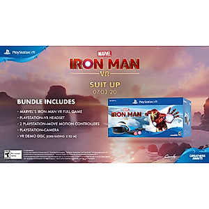 RPlay Play-Station VR Marvel's Iron Man VR Bundle: Play-Station VR Headset, Camera, 2 Move Motion Controllers and Marvel's Iron Man VR Digital Code - ACBLI USW HDMI_Cable