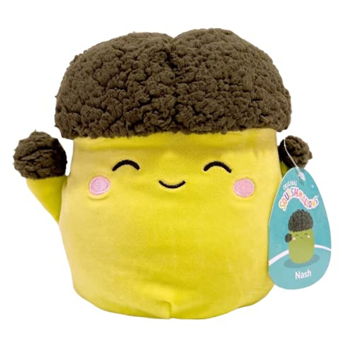 Squishmallows kellytoy Veggie Squad Plush Doll Toy (8" Nash The Broccoli)