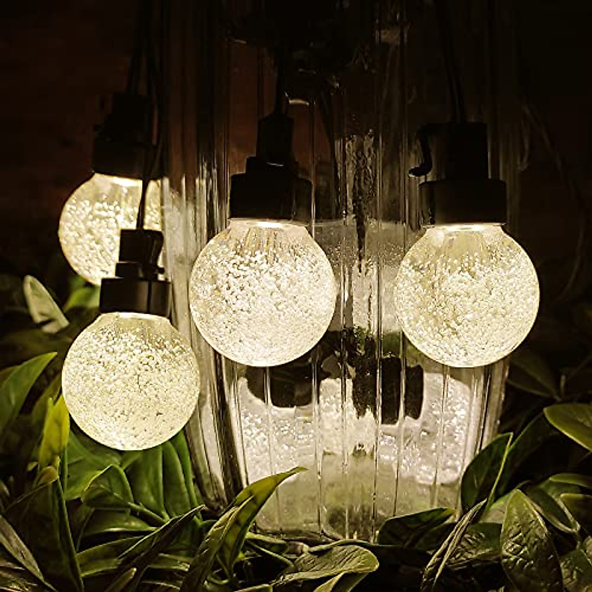 AWQ 35 FT Globe String Lights Outdoor Commercial Grade Light with 20 G50 Shatterproof LED Bulbs Waterproof Extendable for Indoor Outdoor Wedding Garden Party Christmas Trees Decoration (Warm)