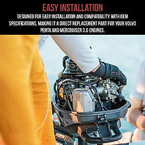 Tune Up Kit with distributor cap and rotor and spark Plug Wires Mercruiser 3.0L LX Replaces 811635Q2 816761Q14