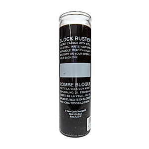 Generic Block Buster (Rompe Bloque) Black Pillar Candle