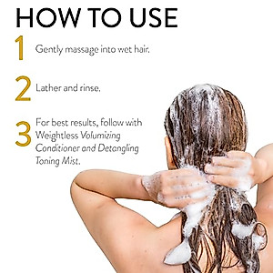 PHILIP B Weightless Volumizing Hair Shampoo 7.4 oz. (220 ml) | Removes Oil and Product Build-Up, Extra Body and Lushness