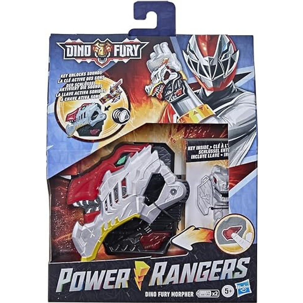 Power Rangers Playskool Dino Fury Morpher Electronic Toy with Lights and Sounds includes Dino Fury Key Inspired TV Show Ages 5 and Up