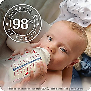 NUK Smooth Flow Anti-Colic Bottle, 10 Ounce (Pack of 6) Mickey & Minnie