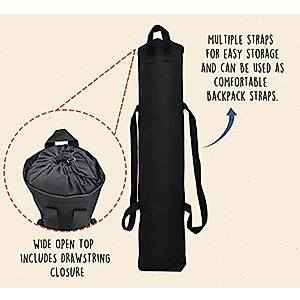 NGIL Black Camping Chair Replacement Bag Chair Carry Bag with Non Adjustable Strap and Wide Drawstring Opening (Replacement Bag Only) Please Read Description for Full Details