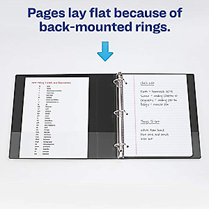 Avery(R) Durable View 3 Ring Binder, 1 Inch Slant Rings, 1 Purple Binder (17294)