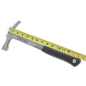 IDEAL Electrical 35-210 Drop-Forged Hammer - Electrician's Hammer 18 oz. 12-1/2 in. Claw Hammer
