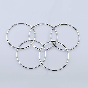 Dankadi Minimalist Women Bracelet 925 Sterling Silver 3 Ring Bangle Diameter 60-65MM Original Design Bracelet DIY Jewelry Birthday Gift (60mm silver 3 loop)