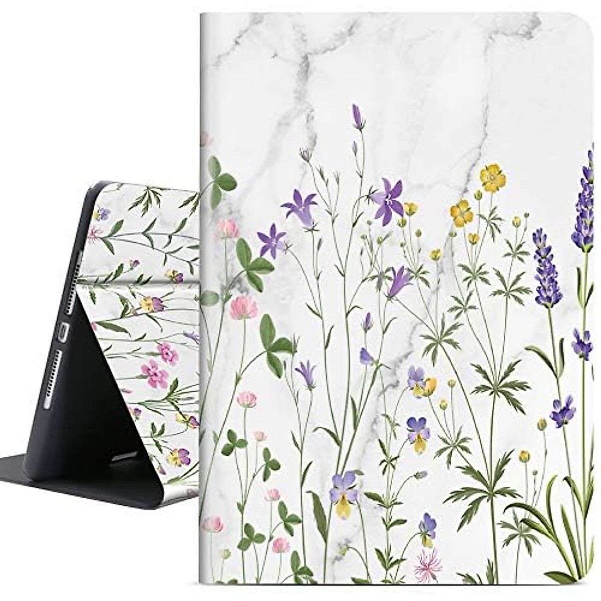 TPU Case for iPad Mini 4 / iPad Mini 5 (5th Generation 2019), Auto Sleep/Wake with Apple Pencil Holder [Anti Fingerprint][Anti Dirt][Waterproof][Anti Scratch] Case Cover (Country Garden)