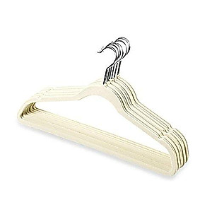Only Hangers "Petite" Size Linen Velvet Suit Hangers - 10 Pack