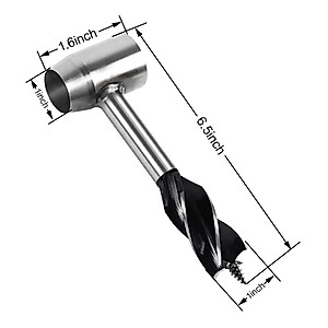 Bushcraft Gear Bushcraft Hand Auger Wrench Scotch Eye Wood Auger Hand Auger Wood Drill Settlers Survival Tool for Bushcraft Camping and Backpacking